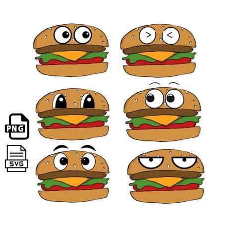 Cute Chips Box Of Chips Fun Chips Clip Art Instant Download 9 Pack Png Svg Bundle Etsy