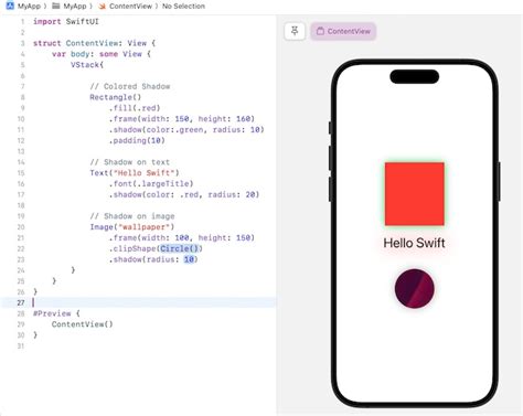 Swiftui Shadow Effect