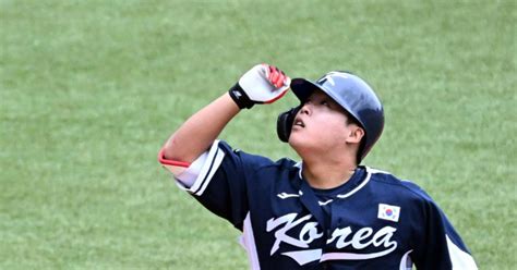 잠잠하던 강백호 드디어 터졌다…태극마크 달고 첫 홈런 쾅