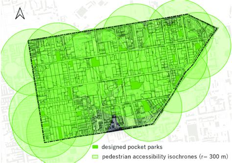 Pedestrian Accessibility Of The Designed Pocket Parks Source Own Download Scientific Diagram