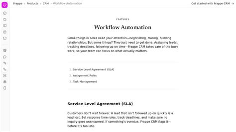 Workflow Automation Frappe Crm