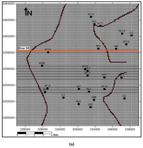 A Finite Difference Grid And Boundary Conditions Of The Modeled Area