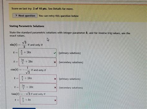 Solved Score On Last Try 2 Of 10 Pts See Details For More