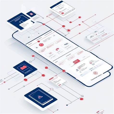 A Visual Of A Mobile Apps User Journey Map With Flowcharts And Wireframes Premium Ai Generated
