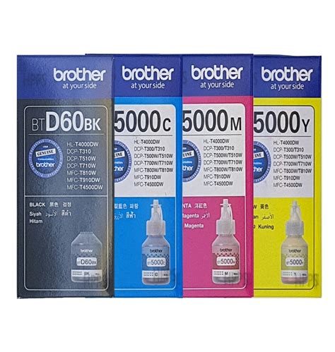 브라더정품잉크 Btd60bk Bt5000c Bt5000m Bt5000y 4색 티몬
