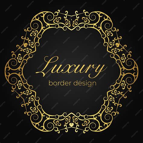 Premium Vector Luxury Pattern Border Frame Design