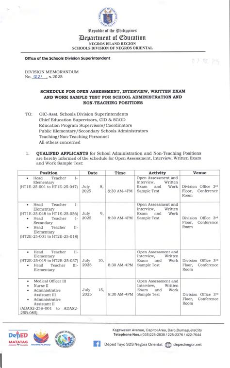 Deped Negor Deped Negor Administrative Service Section