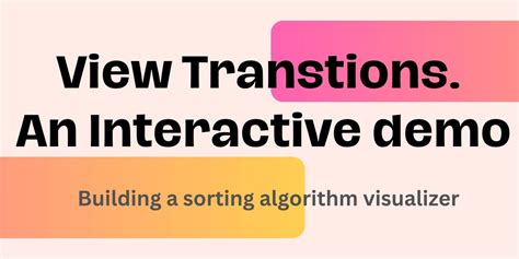 How To Build A Sorting Algorithm Visualizer Dev Community