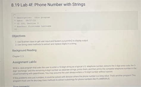 Solved Objectives 1 Use Scanner Class To Get Userinput And