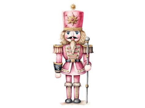 Pink Nutcracker Clipart Christmas Nutcracker Clipart S Instant Digital Download Printable