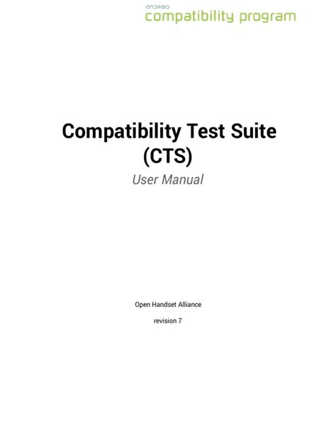 Android Cts Manual Pdf Android Operating System Computer