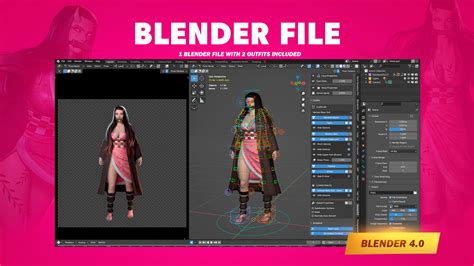 Artstation Nezuko Kamado Game Ready Low Poly 3d Model Game Assets