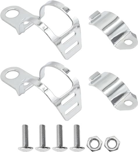 Aynaxcol 2pcs Indicator Mount Bracket Clamps Turn Signal Light Clamps Turn Signal