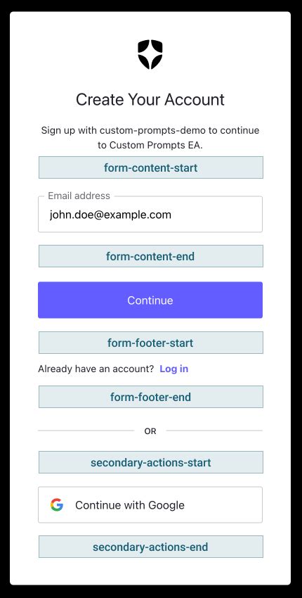 Customize Signup And Login Prompts