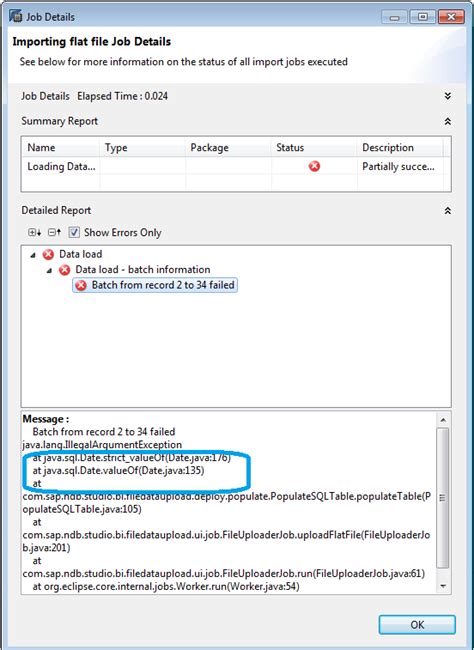 Solved How To Resolve The Dataload Error While Importing Sap Community