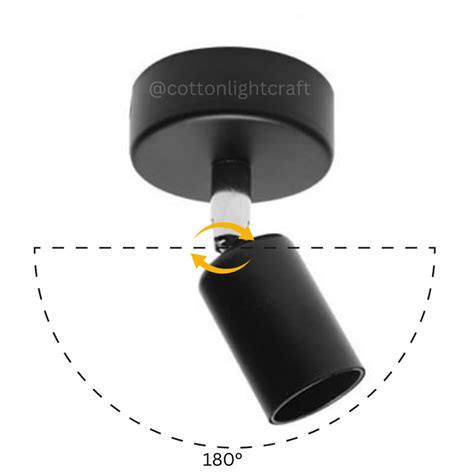 Jual Fitting Rotasi 180 Derajat Spotlight Tempel Fitting Dinding Fitting Lampu Gantung