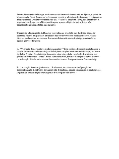 mtv model template view django univassouras pdf