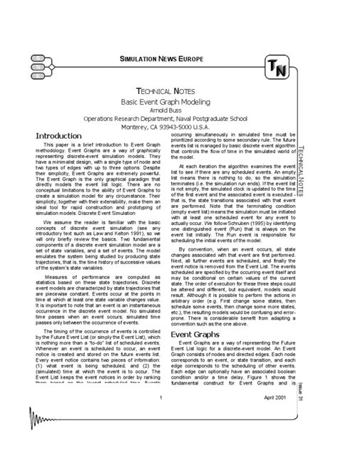 Basic Event Graph Modeling Pdf Parameter Computer Programming Simulation