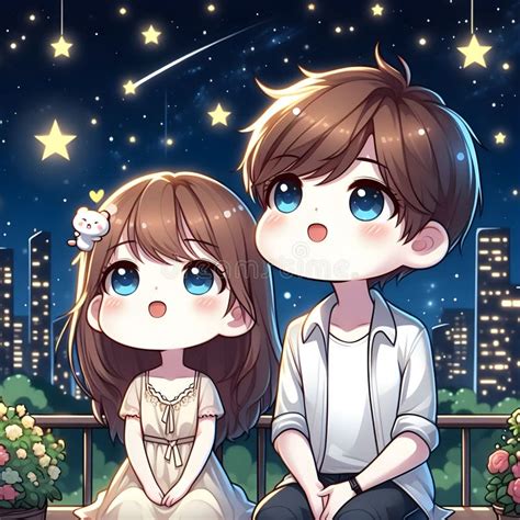 Cute Chibi Anime Couple