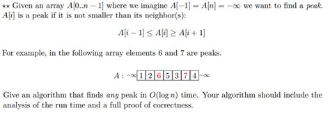 Solved Given An Array A N Where We Imagine Chegg Com