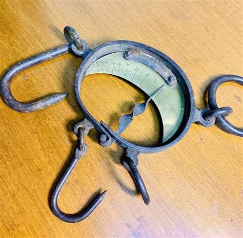 Vintage Antique Buffalo Hide Scale In Kilos Etsy