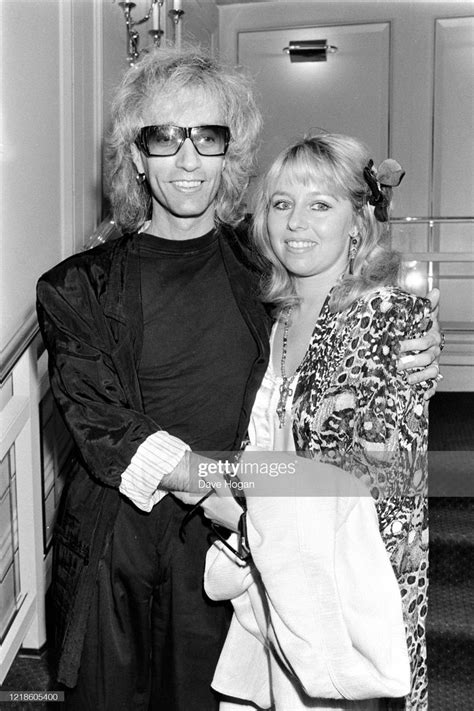 Robin Gibb And Wife Dwina Attend The Ivor Novello Awards In May 1987