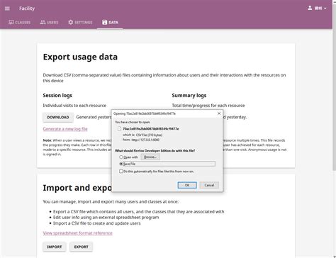 The Exported Csv File Is Not Named Correctly When The Username And Full