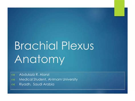 Brachial Plexus Anatomy Pptx Brachial Plexus Anatomy Pptx