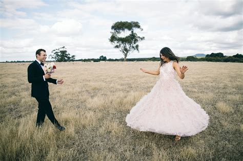 Pink Wedding Dresses Suits And Gowns From Real Weddings Polka Dot