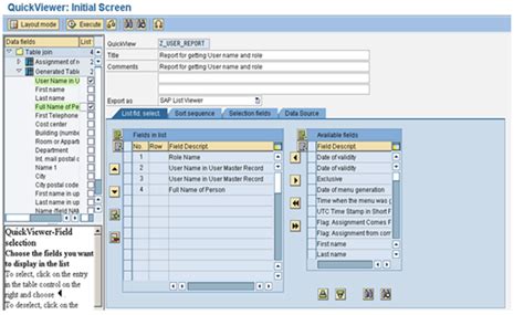 Sapsecurity Sap Table Joining Using T Code Sqvi