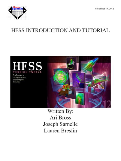 Hfss Tutorial Pdf Simulation Random Access Memory