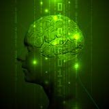 Human Profile From A Binary Code Royalty Free Stock Photos Image