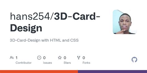 Github Hans2543d Card Design 3d Card Design With Html And Css