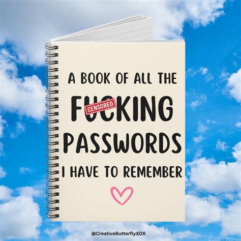 All The Passwords Etsy