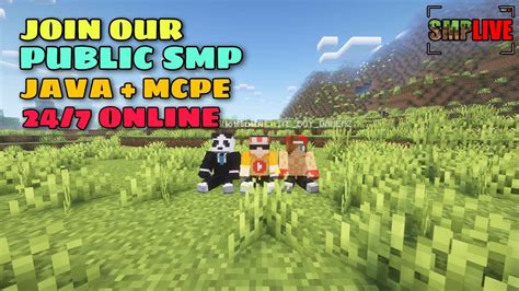 Minecraft Live Public Smp Java Pe Public Smp Live Minecraft