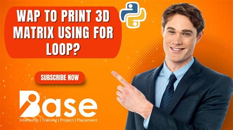 Wap To Print 3d Matrix Using For Loop Youtube