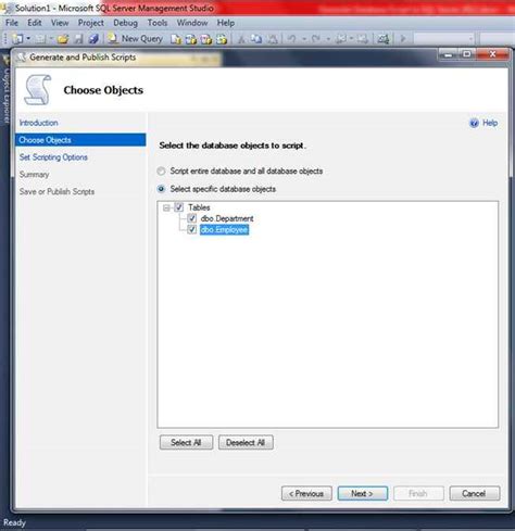Generate Database Script In Sql Server 2012