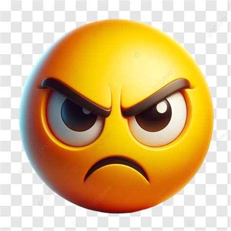Yellow Mad Face Emoji Isolated On A White Background Clipart Illustration Yellow Mad Face Emoji