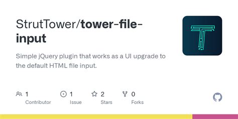 github struttower tower file input simple jquery plugin that works as a ui upgrade to the