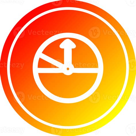 Speedometer Circular In Hot Gradient Spectrum 36364416 Png