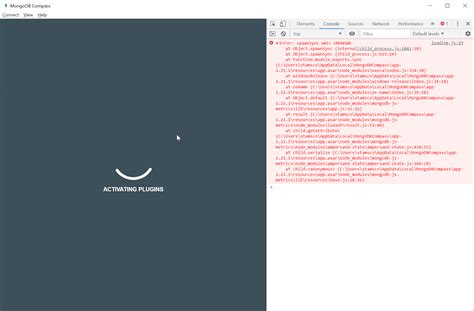 Mongodb Compass Stalls On Activating Plugins Screen Stack Overflow