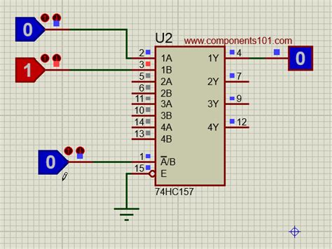 74hc157 Multiplexer Ic Pinout Features Equivalent And Datasheet