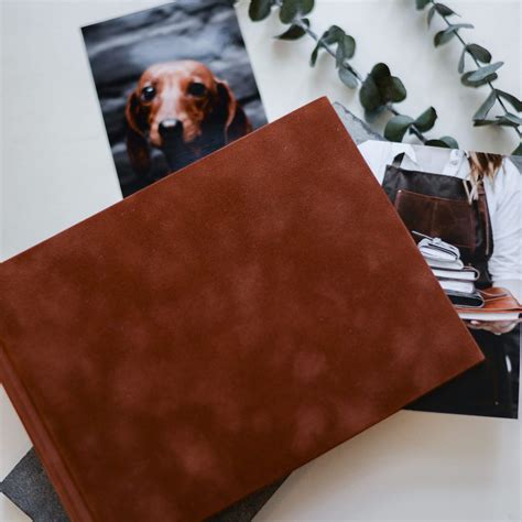 Photo Album In Hard Covers With Velvet Lottes Papery