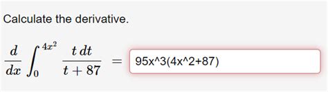 Solved Calculate The Derivative