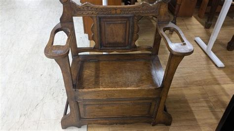 Vintage Hall Seat With Umbrella Rests And Drip Trays Cs K25 Ebay Uk