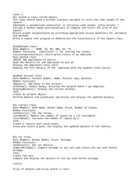 Level 1 Pdf Method Computer Programming Computer Science