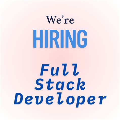 fullstackdeveloper hiringnow bostonjobs softwareengineering