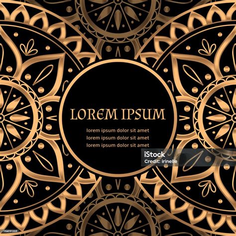 고급 배경 벡터입니다 민족 로얄 패턴 카드 템플릿입니다 크리스마스 디자인 0명에 대한 스톡 벡터 아트 및 기타 이미지 0명 검은색 고풍스런 Istock