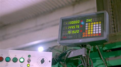 CNC Milling Machine Control Panel Stock Footage Video Of Engineer Automated