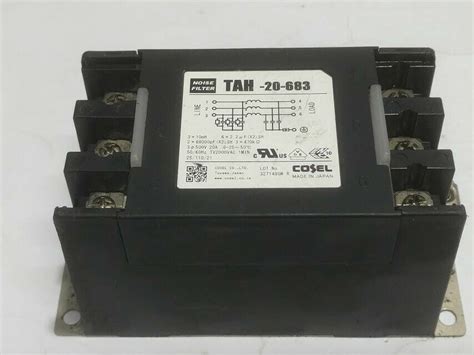 Cosel Power Noise Filter Tah 20 683 3ph 500v 20a Industrial Sol Pte Ltd